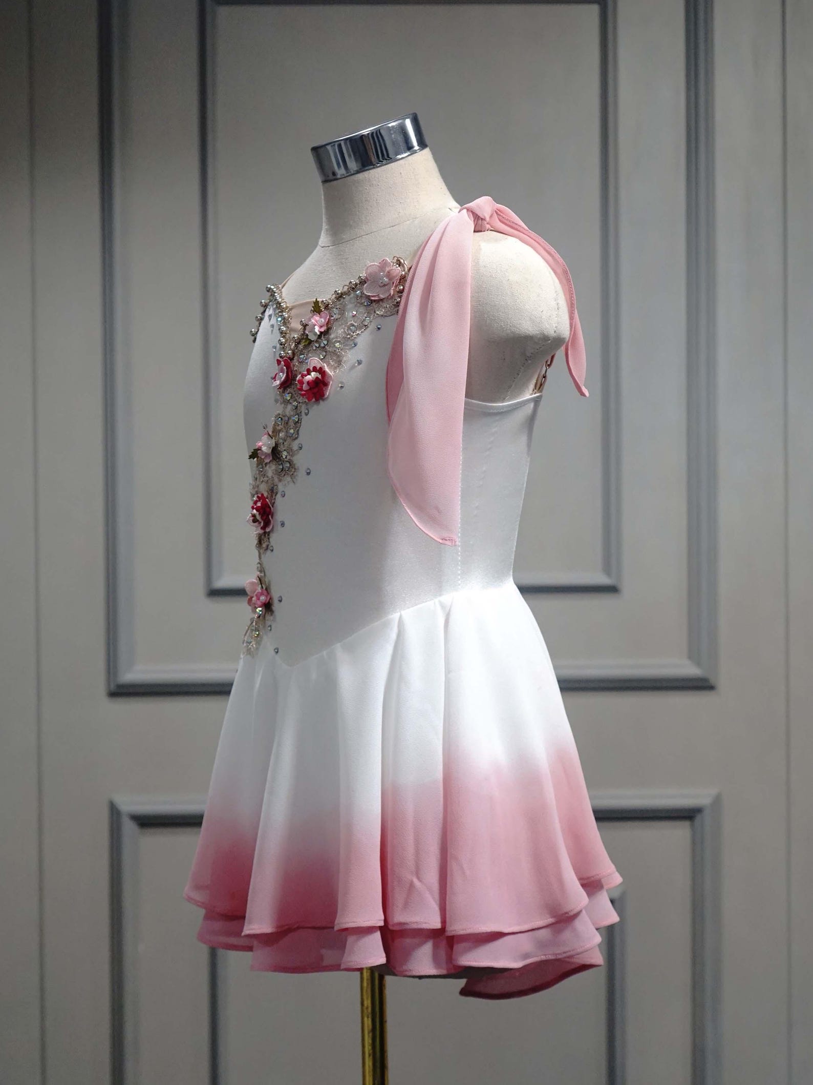 Girls Ballet Dress | Pink Ombre Chiffon Dance Costume | Hand ...