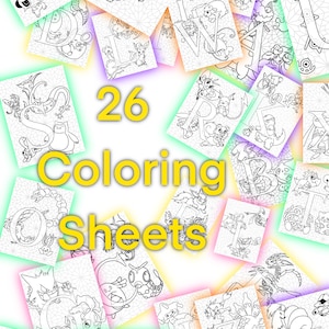 Printable Pokemon Abcs Coloring Sheets - Etsy