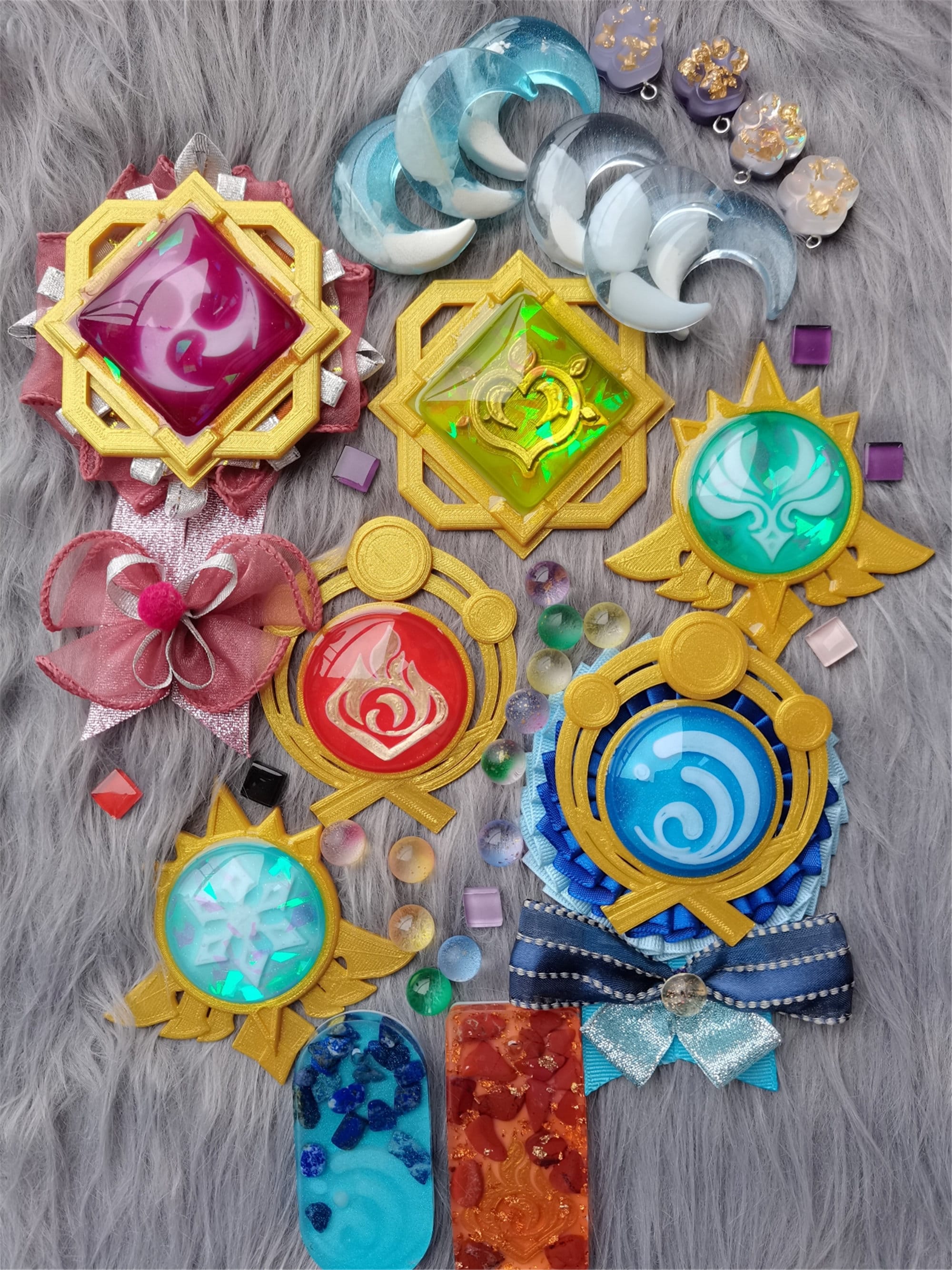 Wish Rare Primogems Pendant,3d Star Primogems Keychain,primogem ...