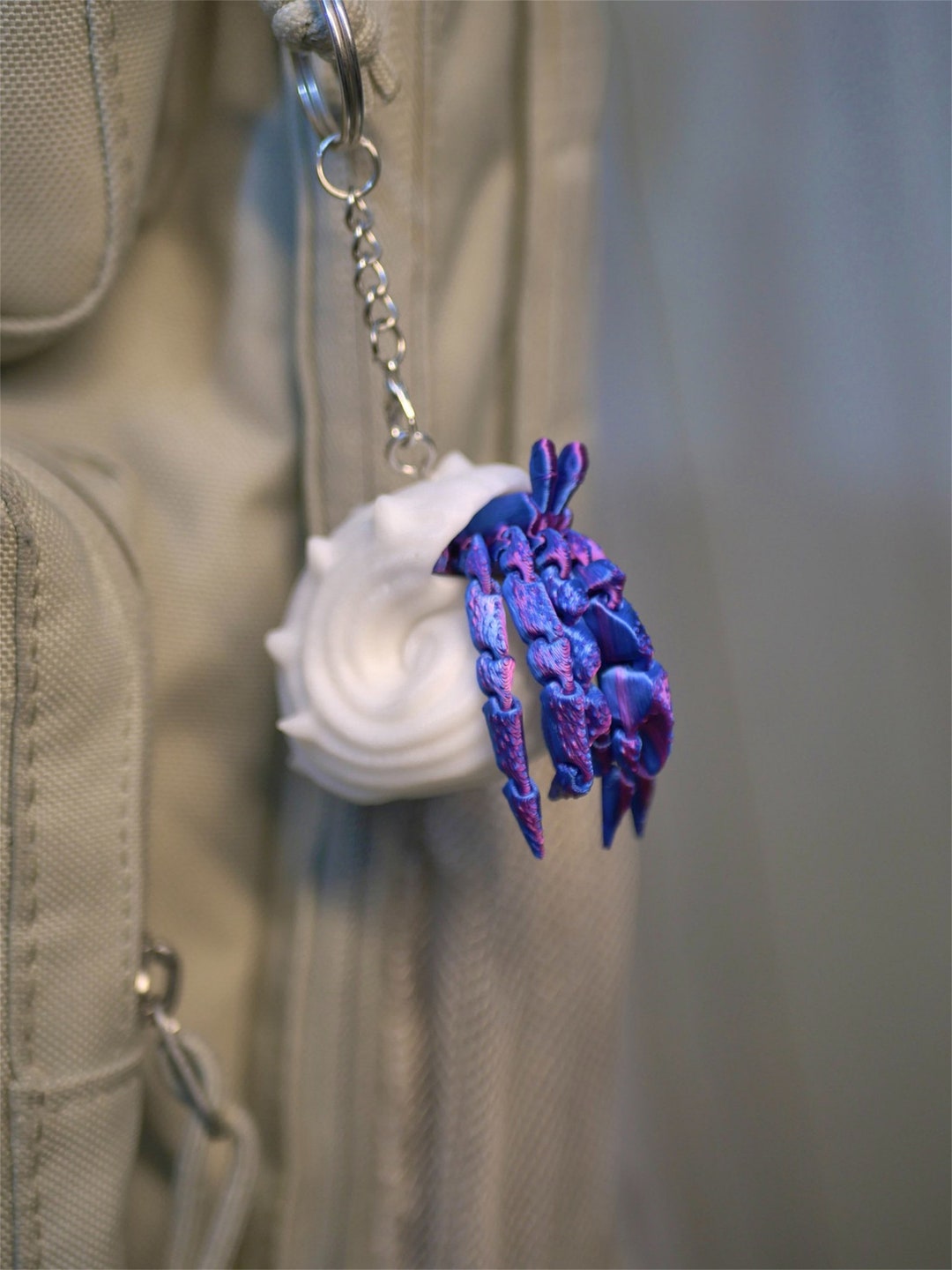 Hermit Crab Keychain Articulated,personalized Hermit Crab Toys,custom ...