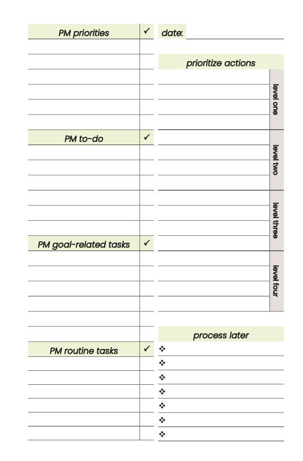 Downloadable PDF Printable Booklet Daily Mind Declutter Planner Insert ...