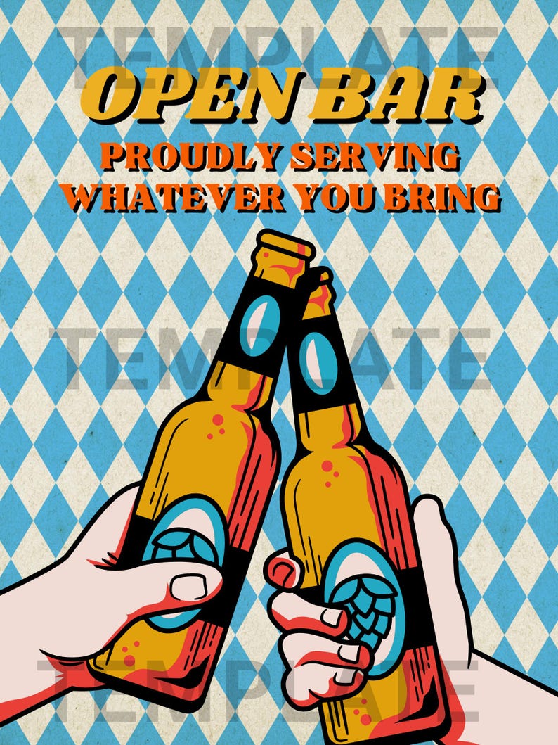 Man Cave Wall Poster Decor Digital Download - Etsy