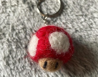 Super Mario Mushroom Keychain - Etsy