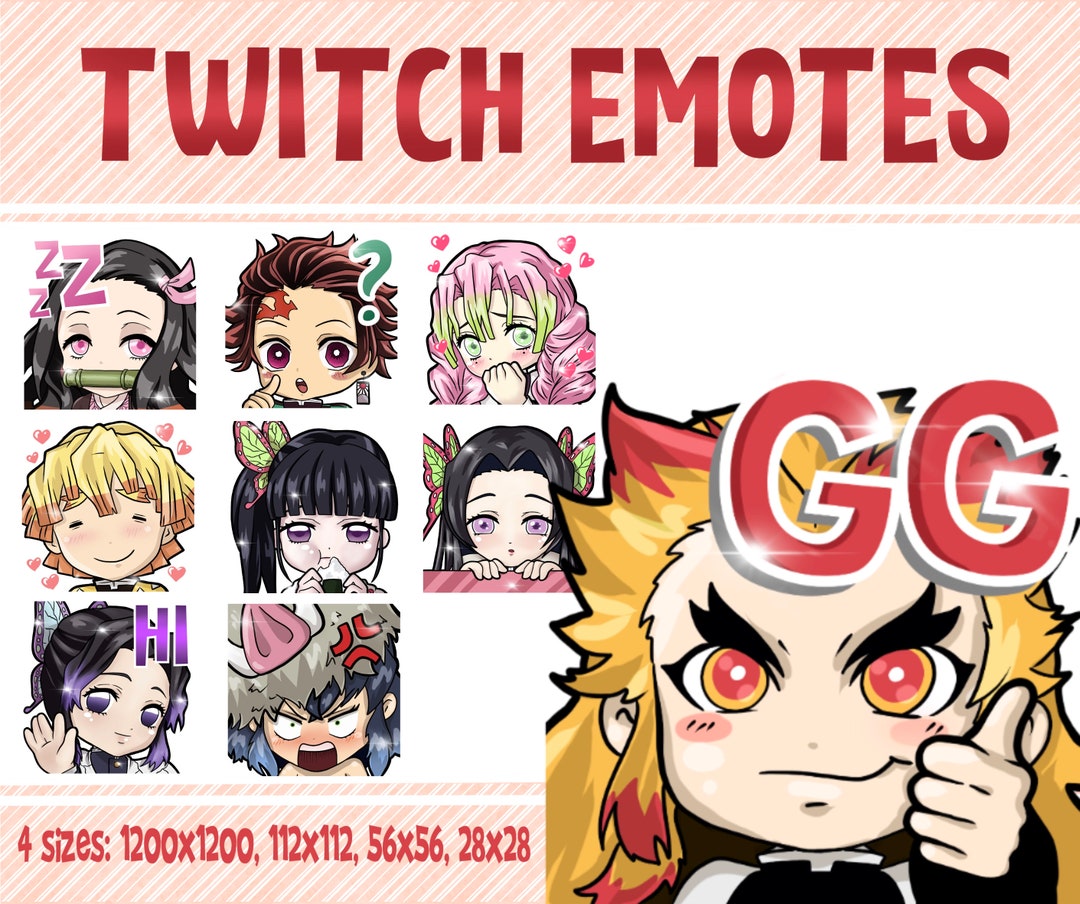 Twitch Emotes Emote Pack Demon Girl Manga Emote Anime - Etsy