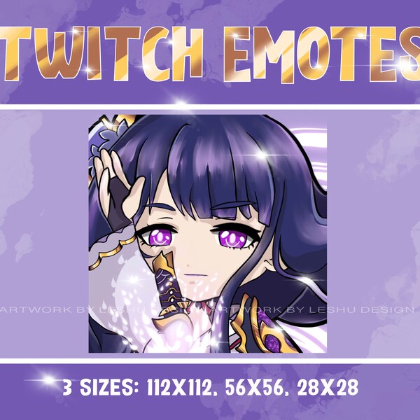 Shogun Raiden Emotes - Etsy