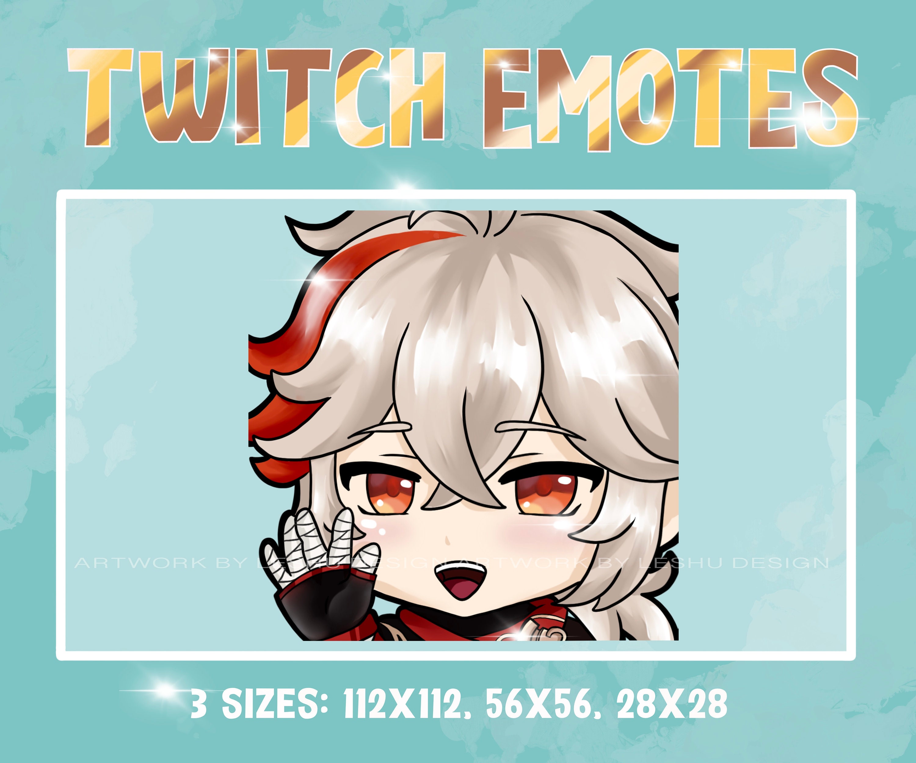 Twitch emotes Set Raiden Genshin Impact Gaming emote Kazuha anime ...