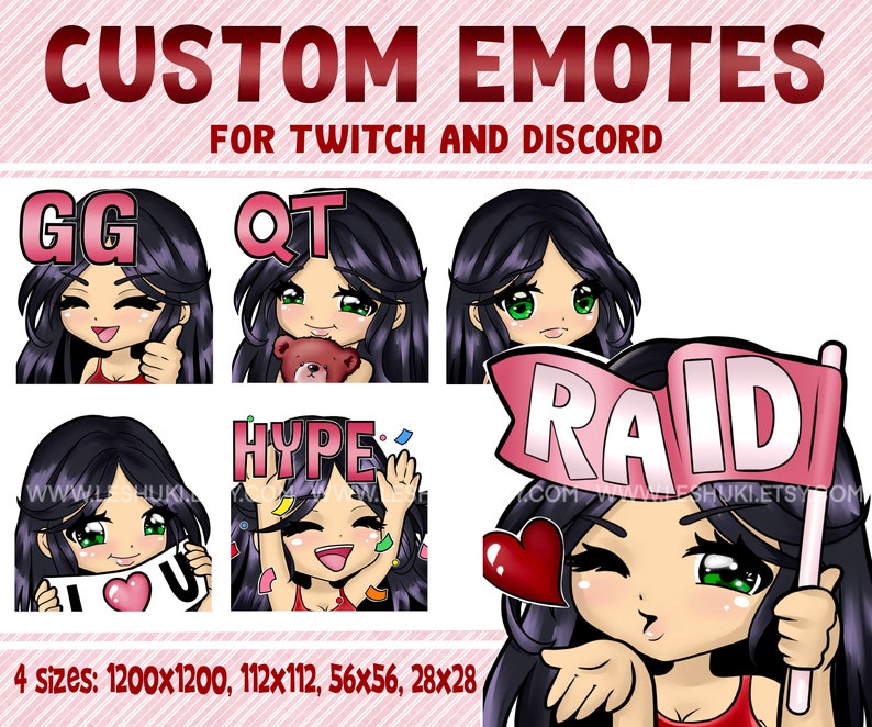 Twitch Emotes, Black Hair Girl, Green Eyes, Brunette Girl, Whatsapp ...