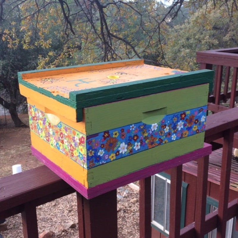 Hand Painted Hive - Etsy