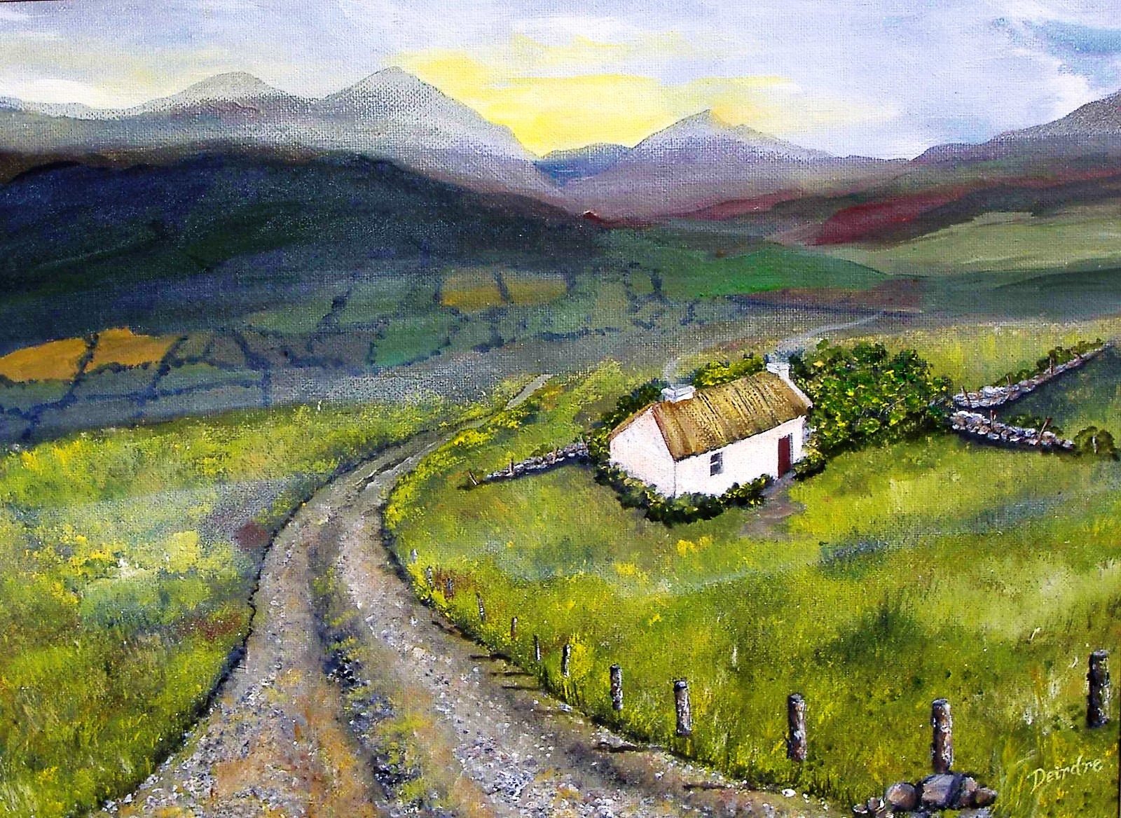 irish-cards-3-pack-blank-cards-print-irish-cottage-etsy