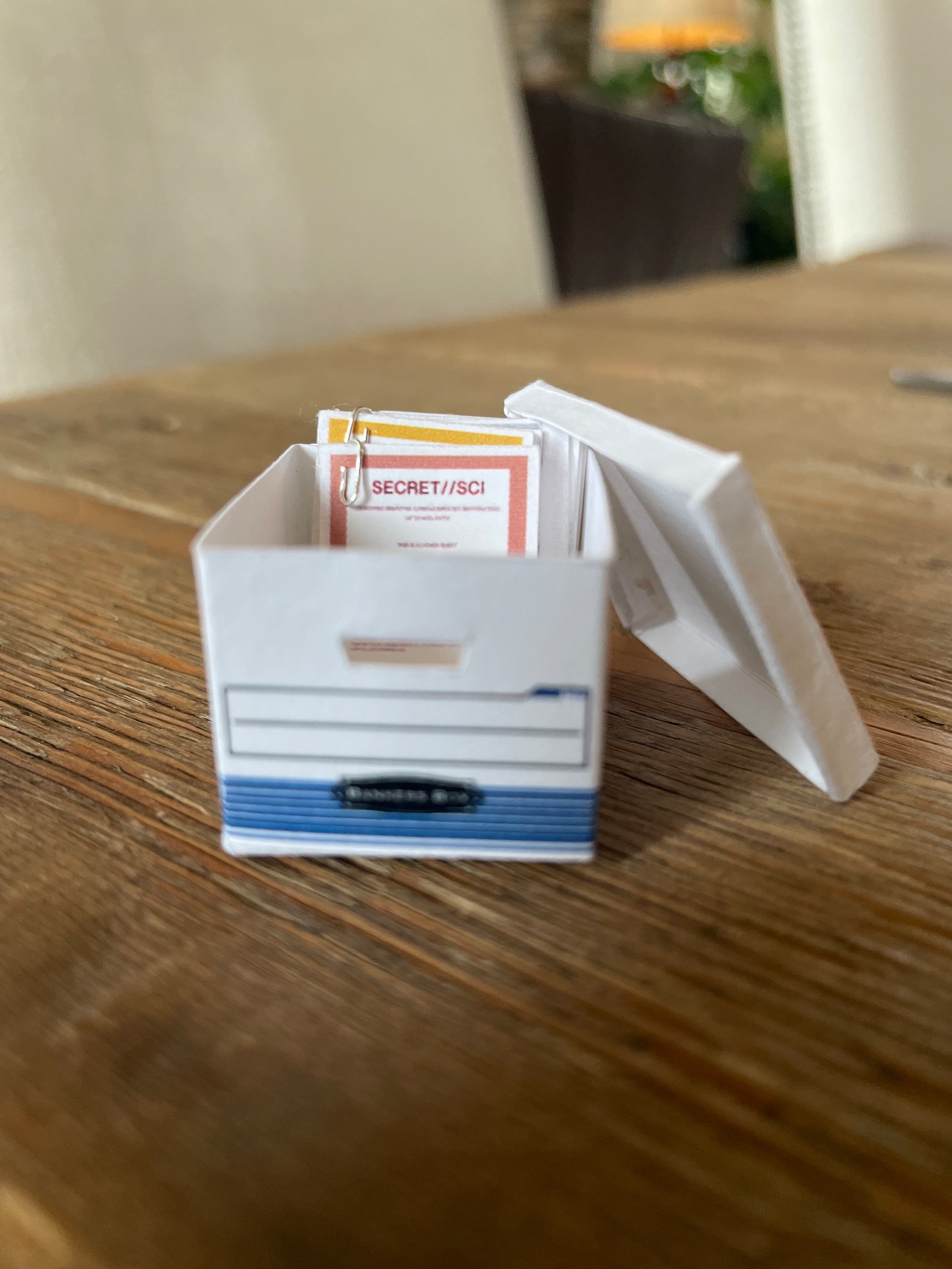 Miniature File Box With Classified Documents - Etsy