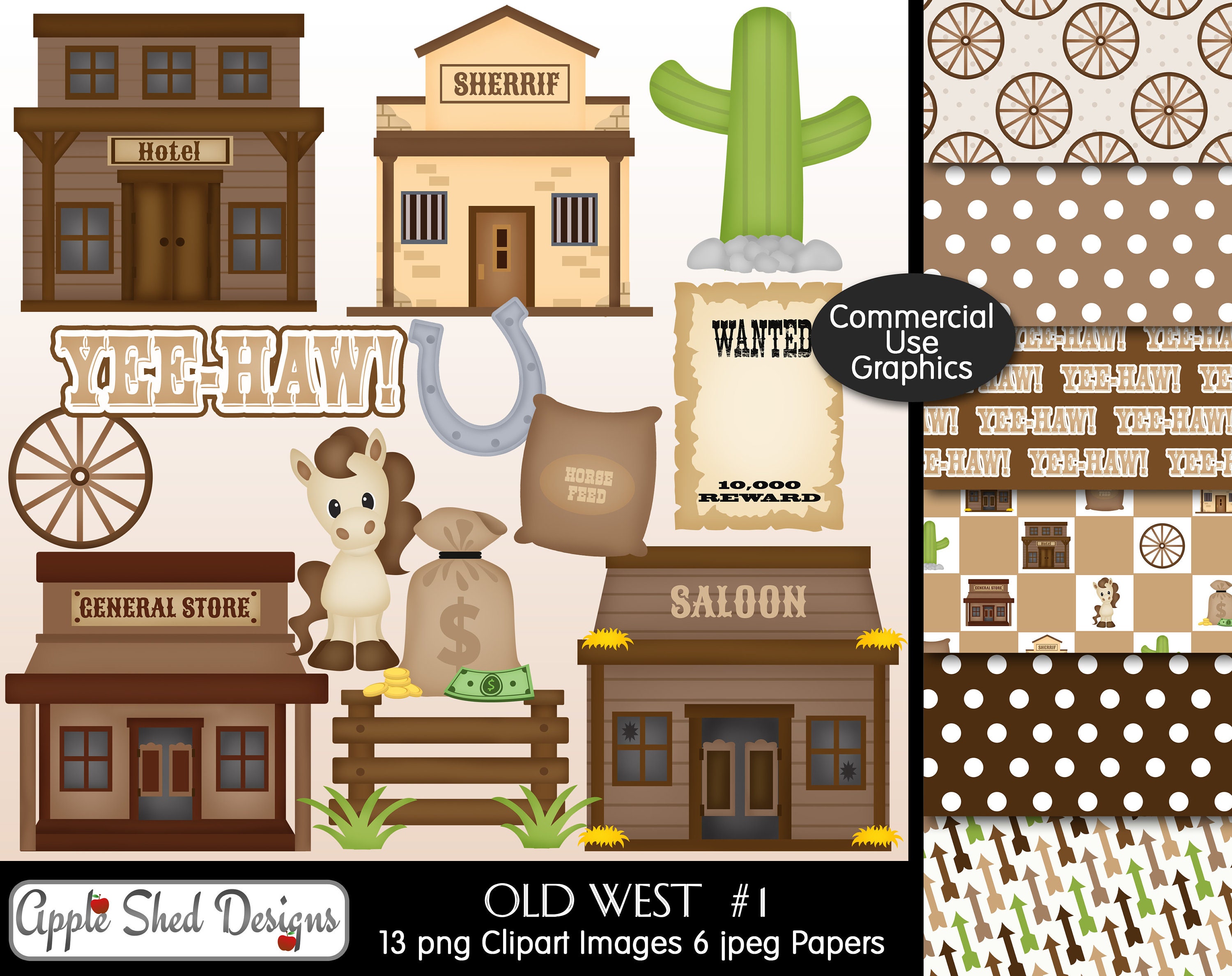 Wild West Town Clipart