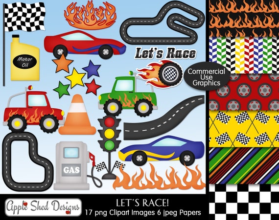 Car Race Track Clip Art