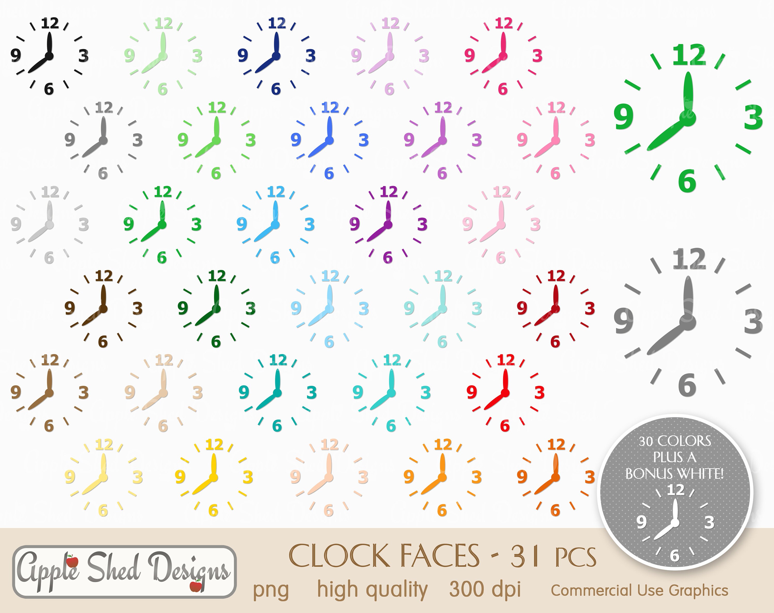 Clip Art Clock Face No Hands
