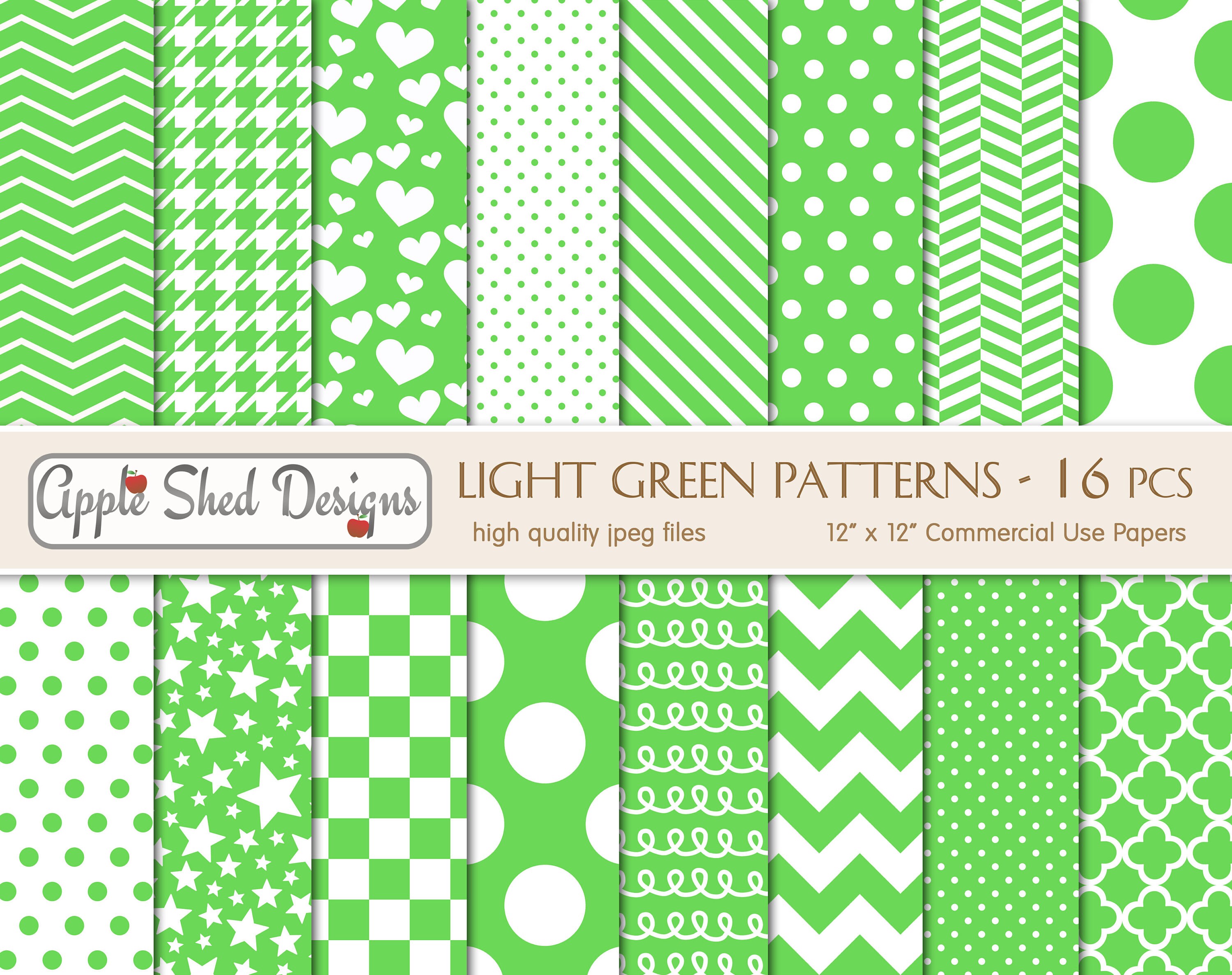 Lime Green Chevron Clip Art