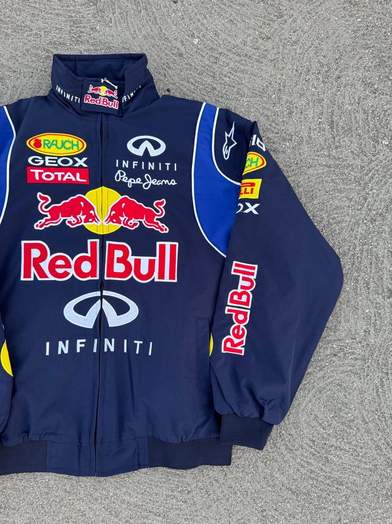 Adult F1 Vintage Racing Redbull Performance Racing Jacket Embroidered ...