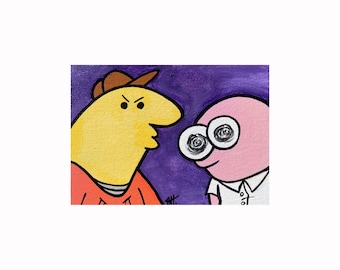 Shrimp Smiling Friends Cartoon Print Adult Swim - Etsy