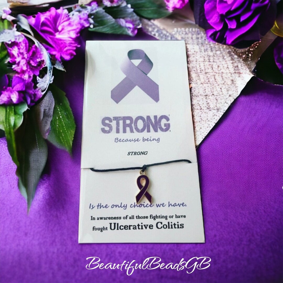 Ulcerative Colitis Awareness Bracelet Gift for Ladies Wish Bracelet in ...