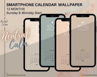 Lock Screen Calendar - Etsy
