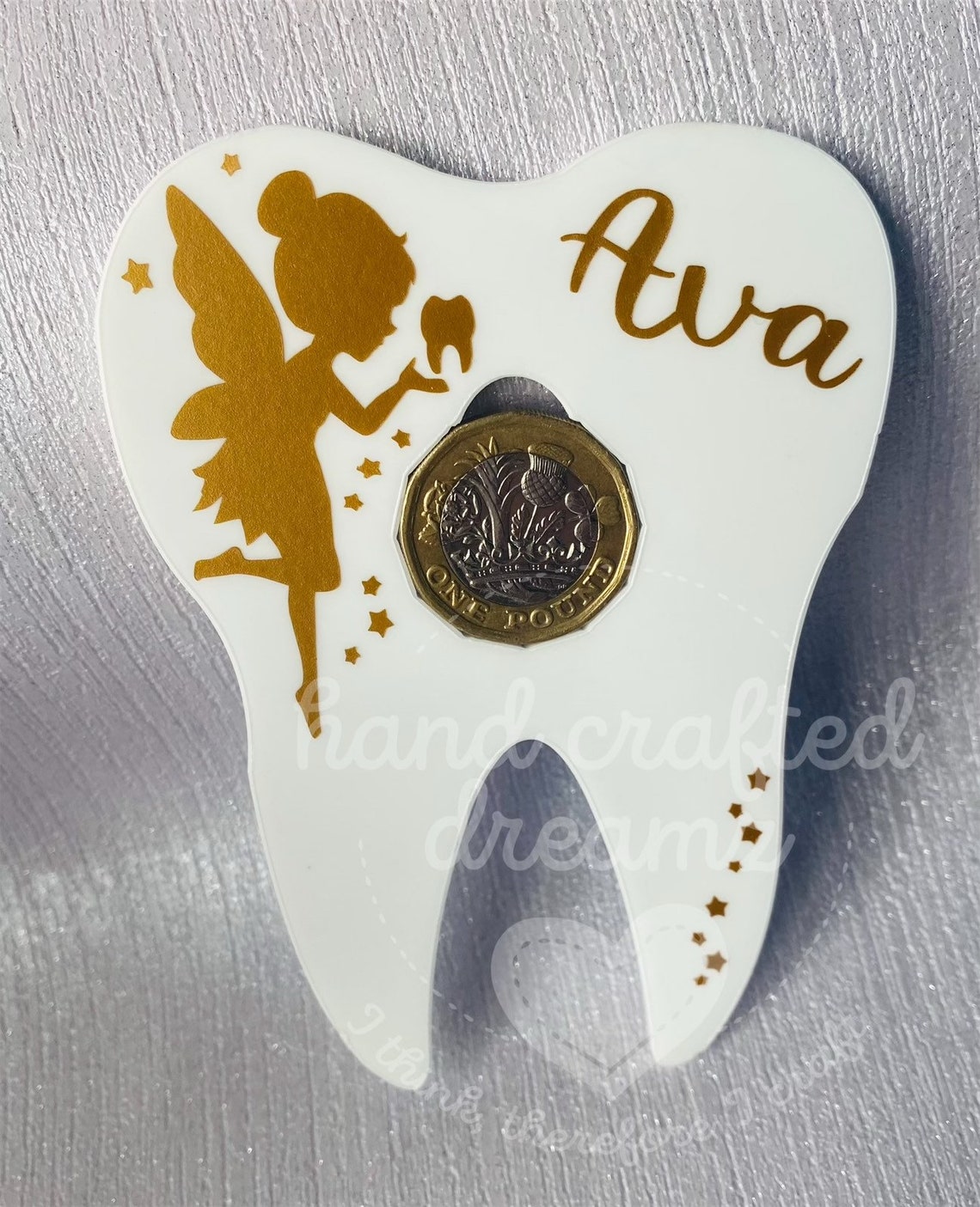 Tooth Fairy Coin Holder Magic Lost Tooth Coin Tooth Shape - Etsy
