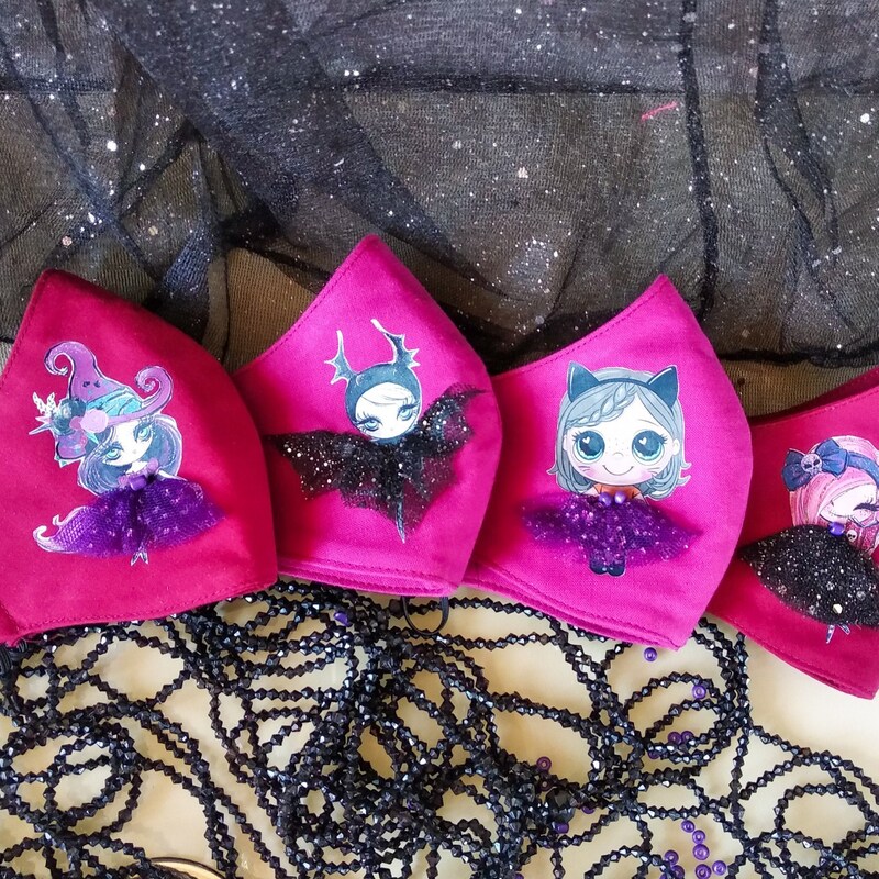 Witch Face Mask - Etsy