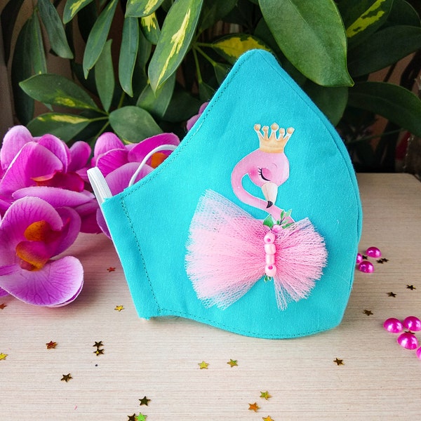 Flamingo Face Mask - Etsy