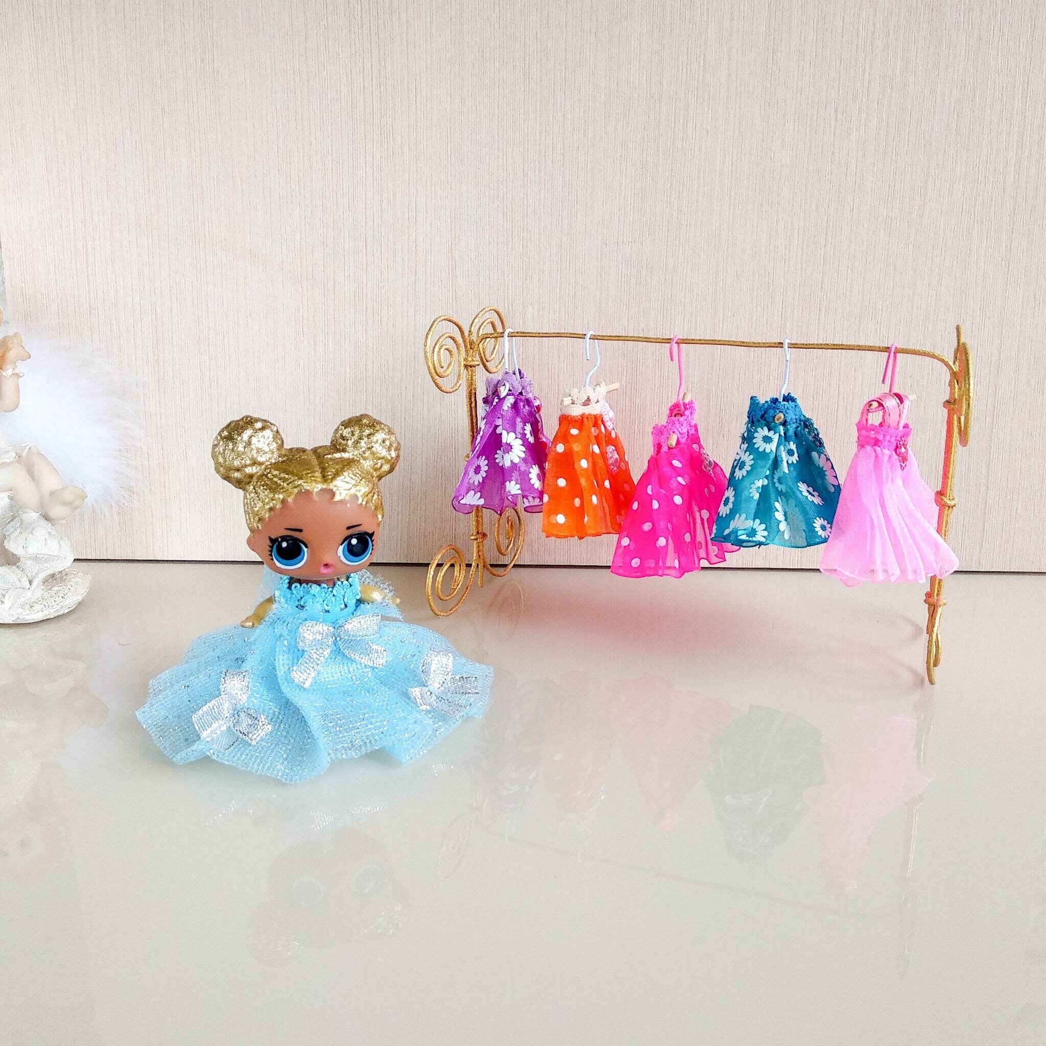 Miniature Dress for Dolls 3-4 Inches Small Doll Clothes - Etsy