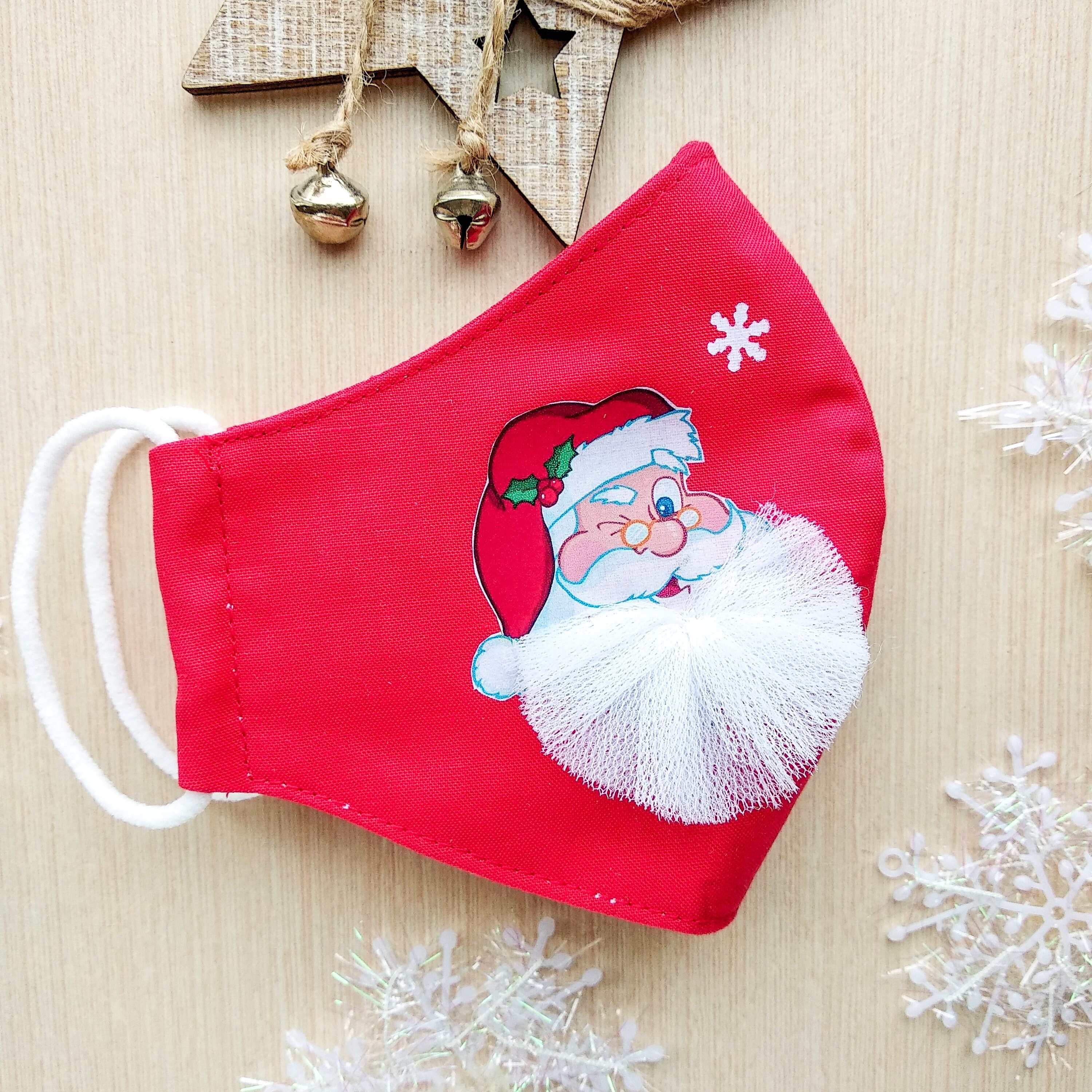 Máscara de la cara de Navidad niños máscara de la cara del | Etsy