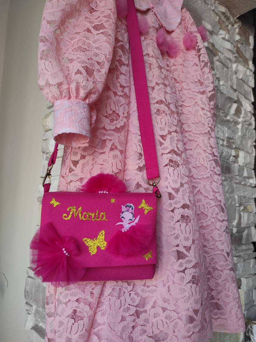 Kids purse Toddler handbag ballerina Personalized purses for | Etsy