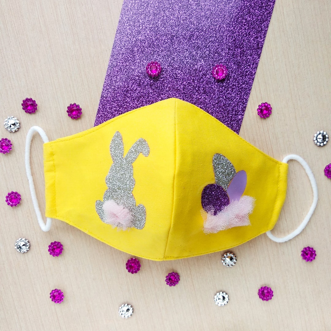 Easter Face Mask, Easter Bunnies Face Mask, Kids Easter Mask, Spring ...