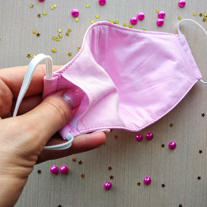 Panda Mask With Filter Pocket Panda Mask Kids Mask Cute - Etsy