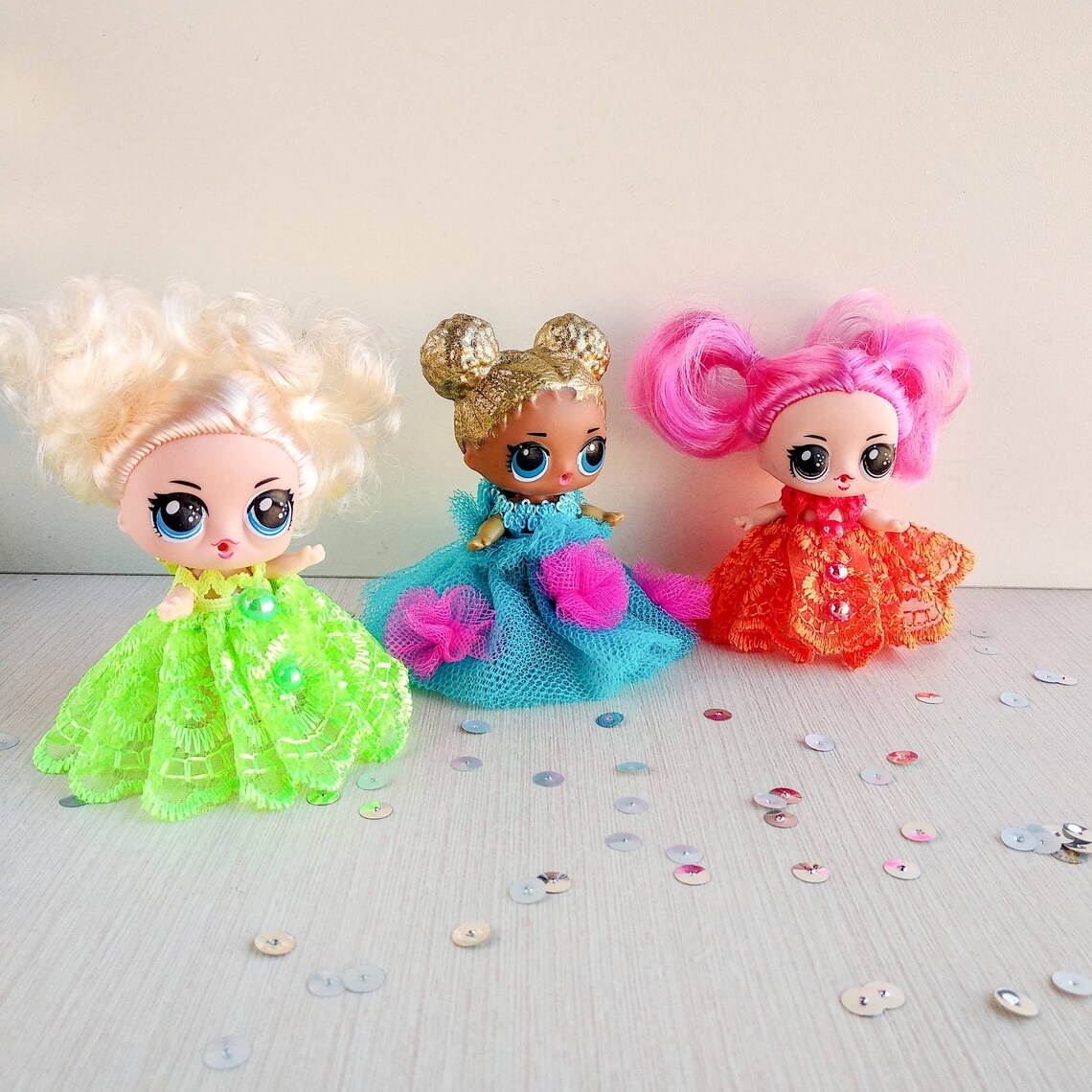 Miniature Dress Doll Small Doll Clothes Dress for Dolls 3-4 - Etsy