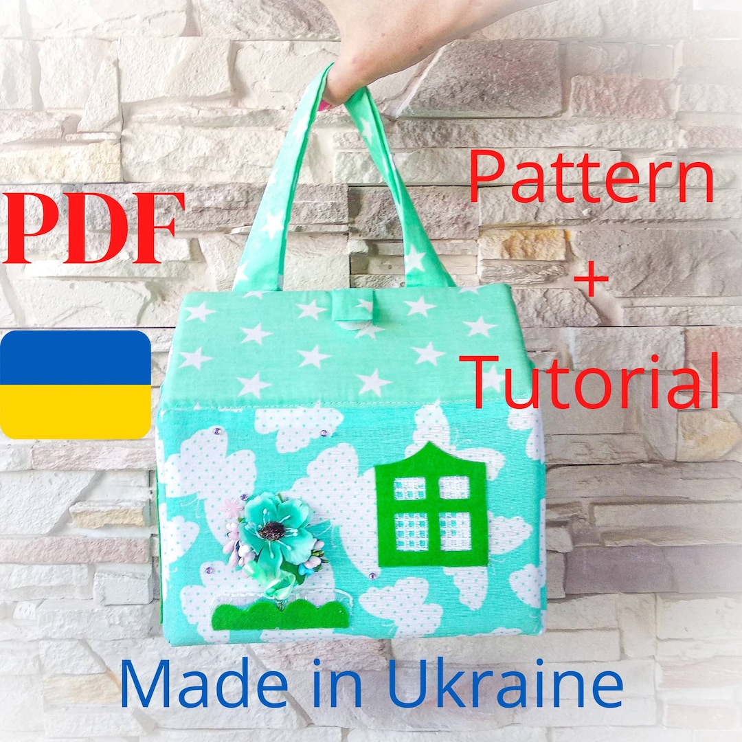 Dollhouse Bag Sewing Pattern, DIY Kids Craft (PDF Pattern) - Etsy