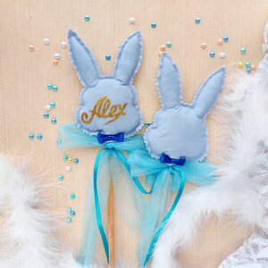 Personalised Wand, Bunny Wand, Magic Fairy Wand, Easter Gifts, Easter ...