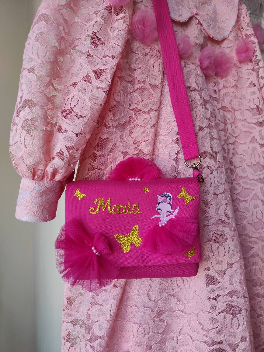 Kids purse Toddler handbag ballerina Personalized purses for | Etsy