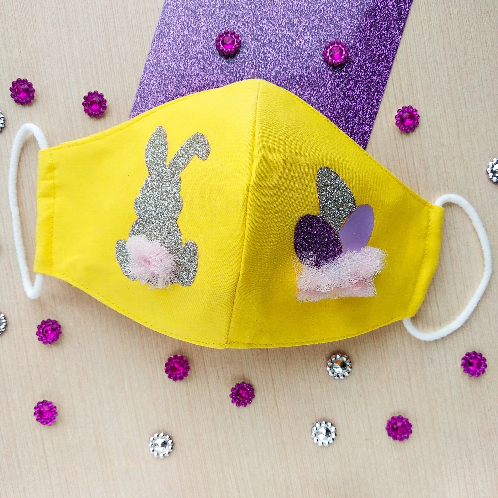 Easter Face Mask Easter Bunnies Face Mask Kids Easter Mask - Etsy