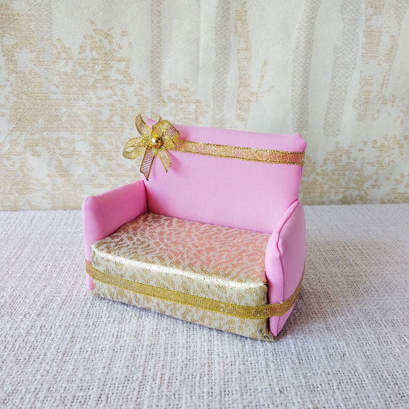Miniature dollhouse sofa Kids doll furniture Miniature | Etsy