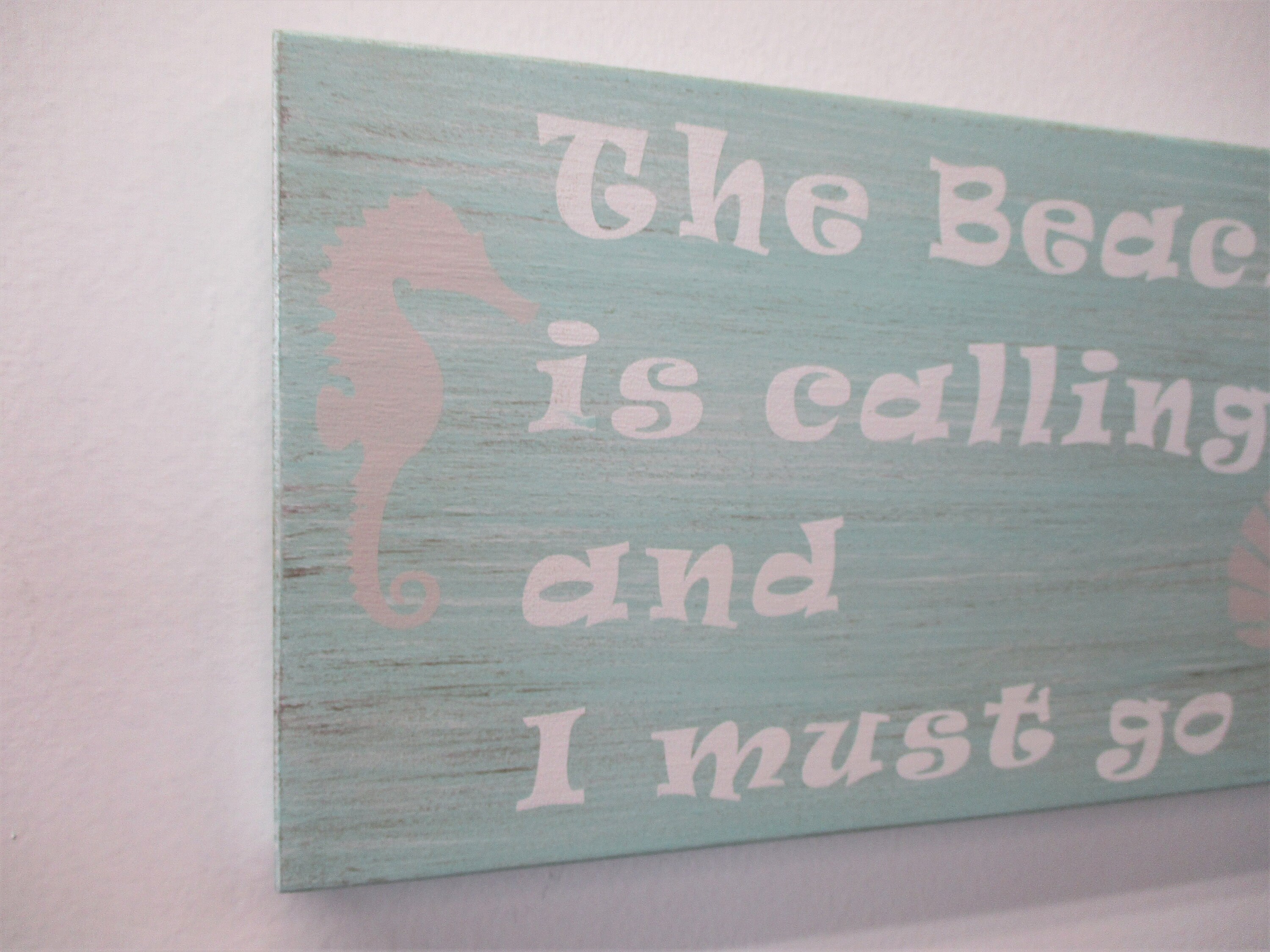 The Beach is calling and I must go Beach House Decor Beach | Etsy