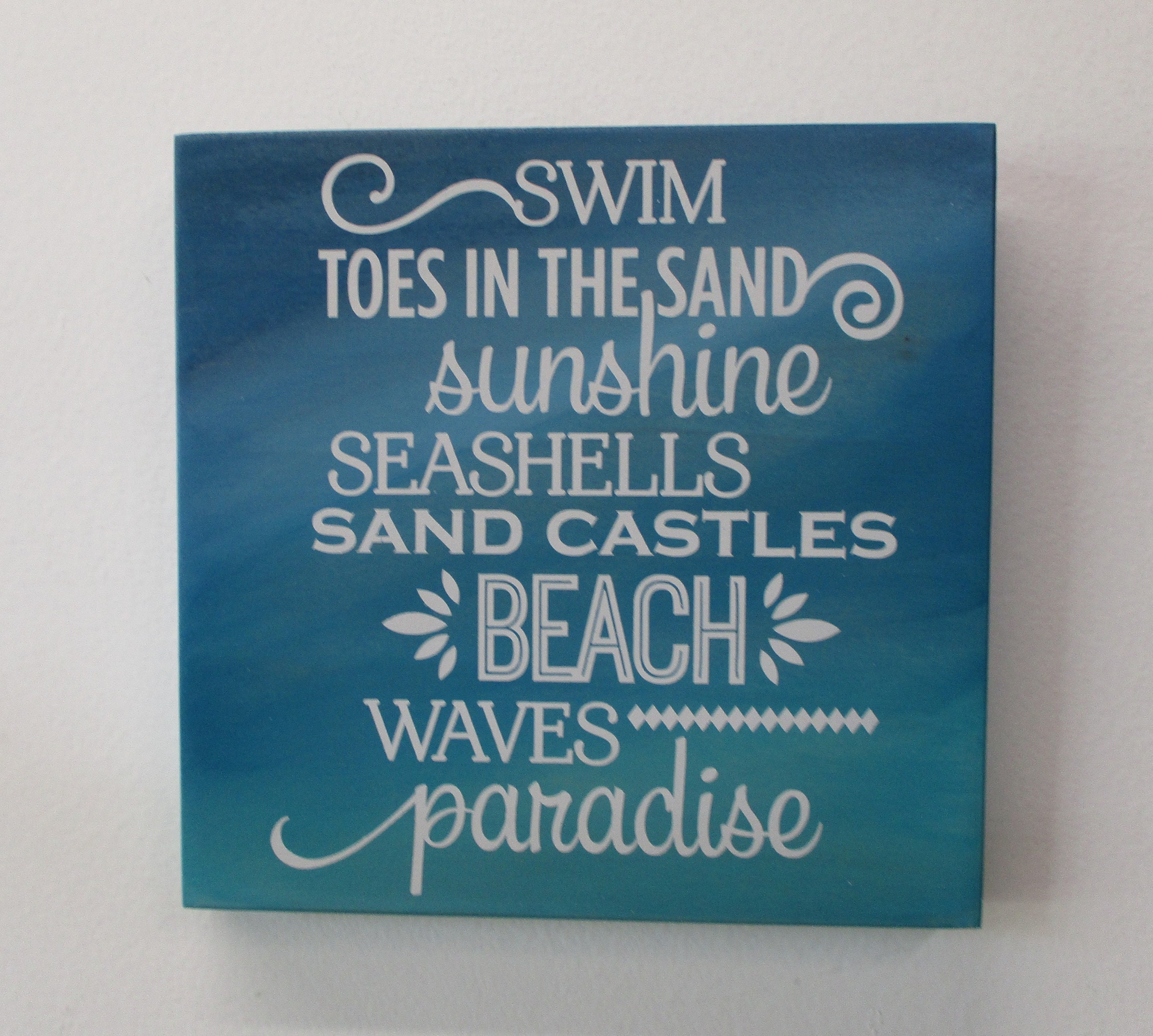 Beach Words Beach Living Wood Signs | Etsy