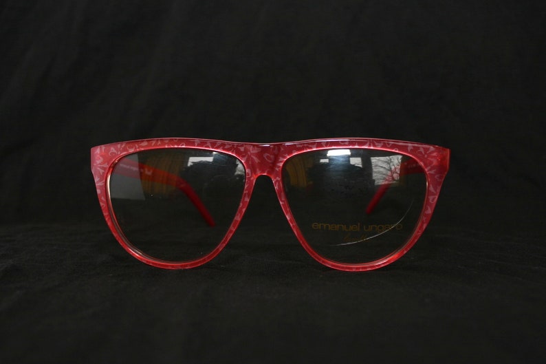 Emanuel Ungaro 559 Eyeglasses Persol 80's Rose Red Silver New Old Stock ...
