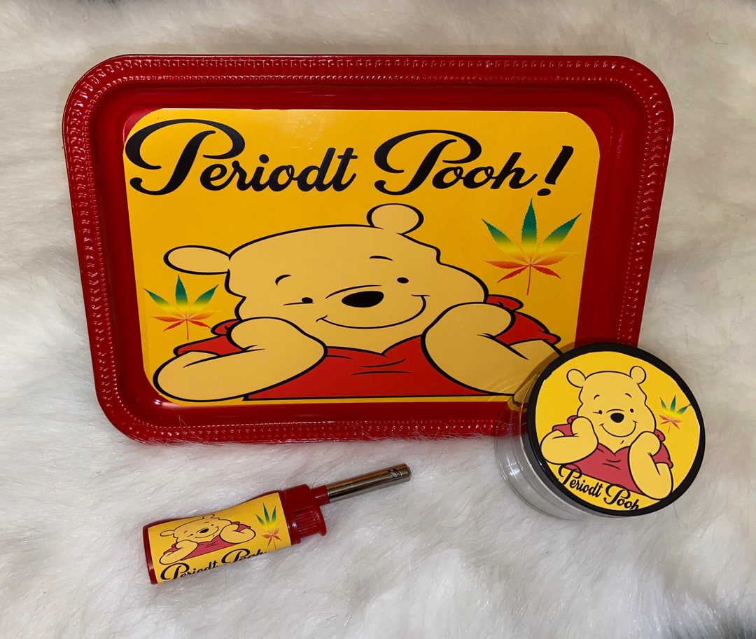 Periodt Pooh Smoke/rolling Tray Set - Etsy