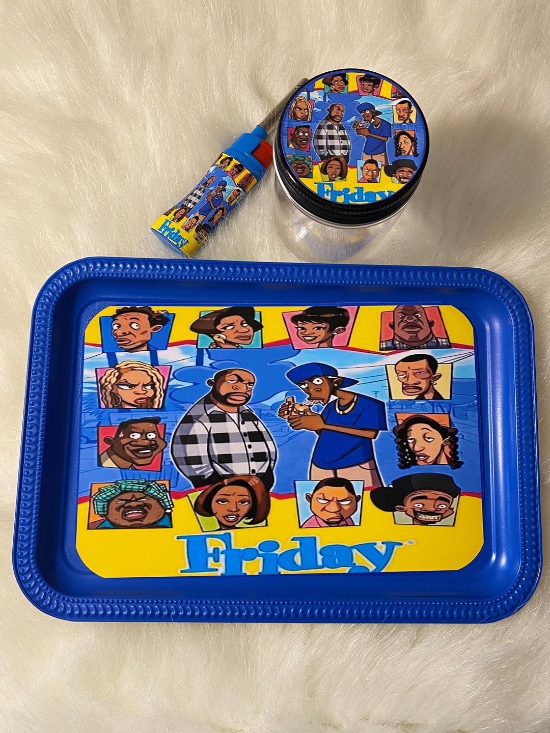 Friday Characters Smoke/rolling Tray Set - Etsy