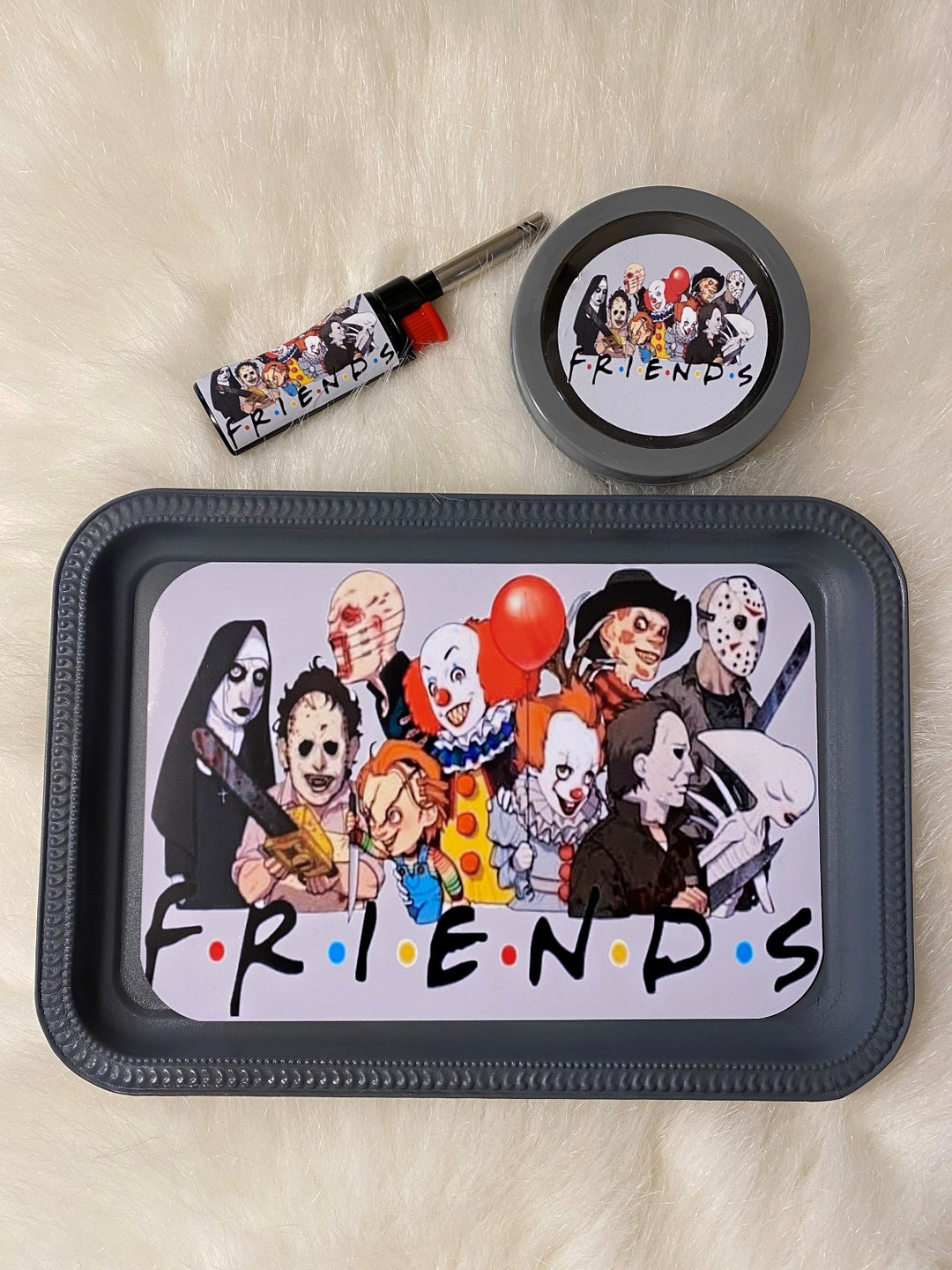 Horror Friends Rolling/smoke Tray Set - Etsy