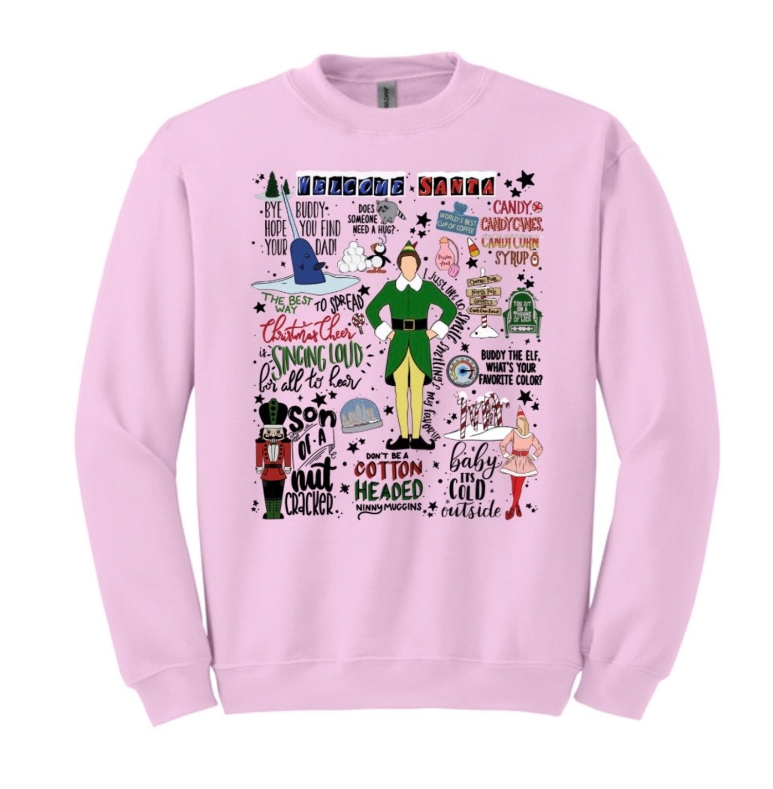 Elf - Elf Collage Sweatshirt, Buddy the Elf Sweatshirt, Christmas ...