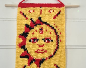 Easy Sunshine Colorwork Tapestry Crochet Pattern - Etsy