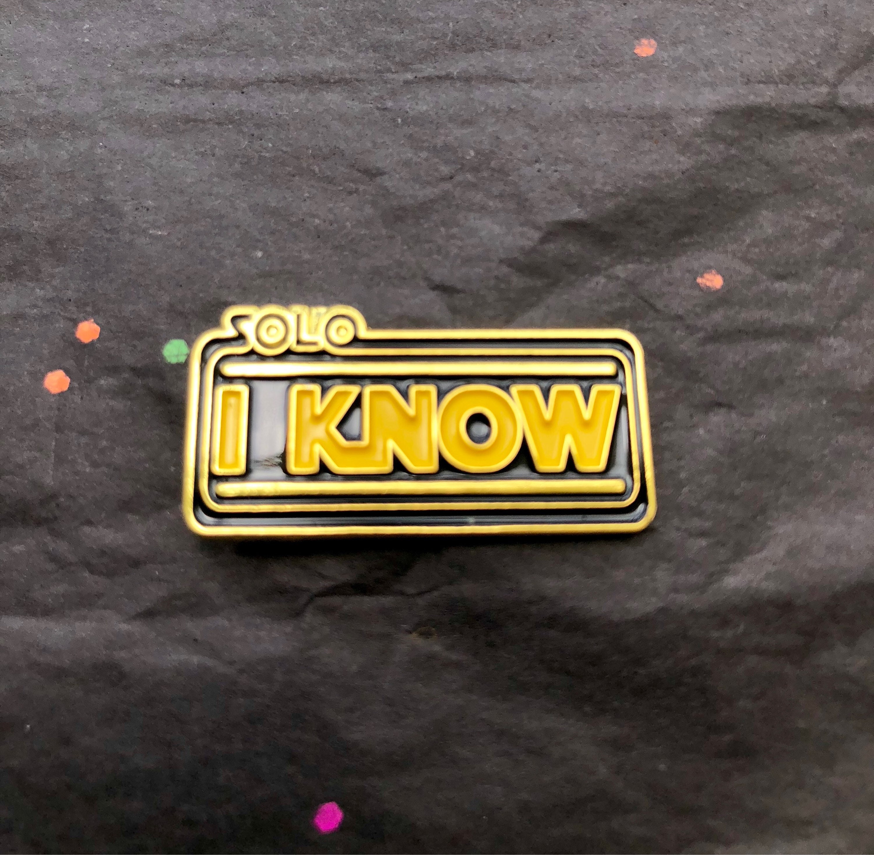 Star Wars I KNOW Enamel Pin | Etsy