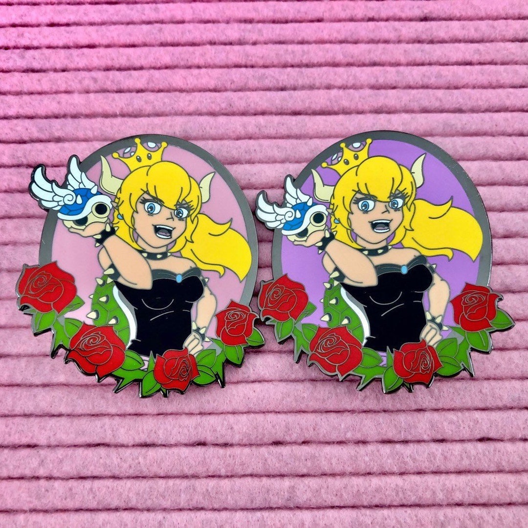 Bowser Pin Princess Peach Pin mario Nintendo Pin - Etsy