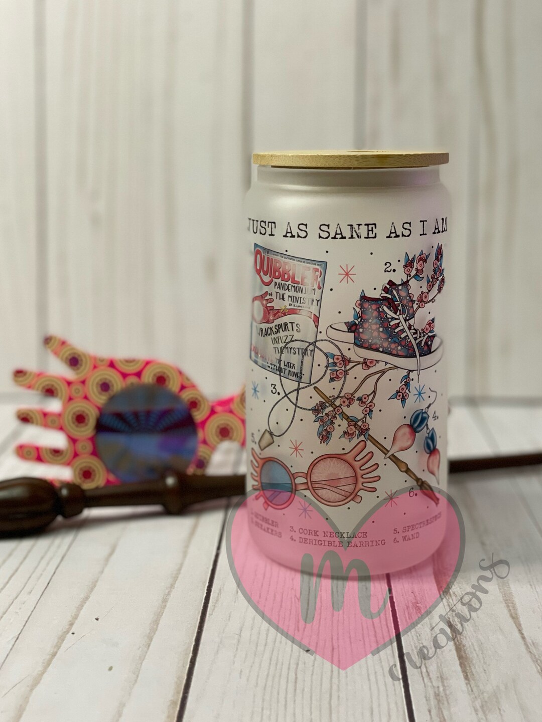 Wizard Glass Cup With Straw and Lid - Characters - Etsy