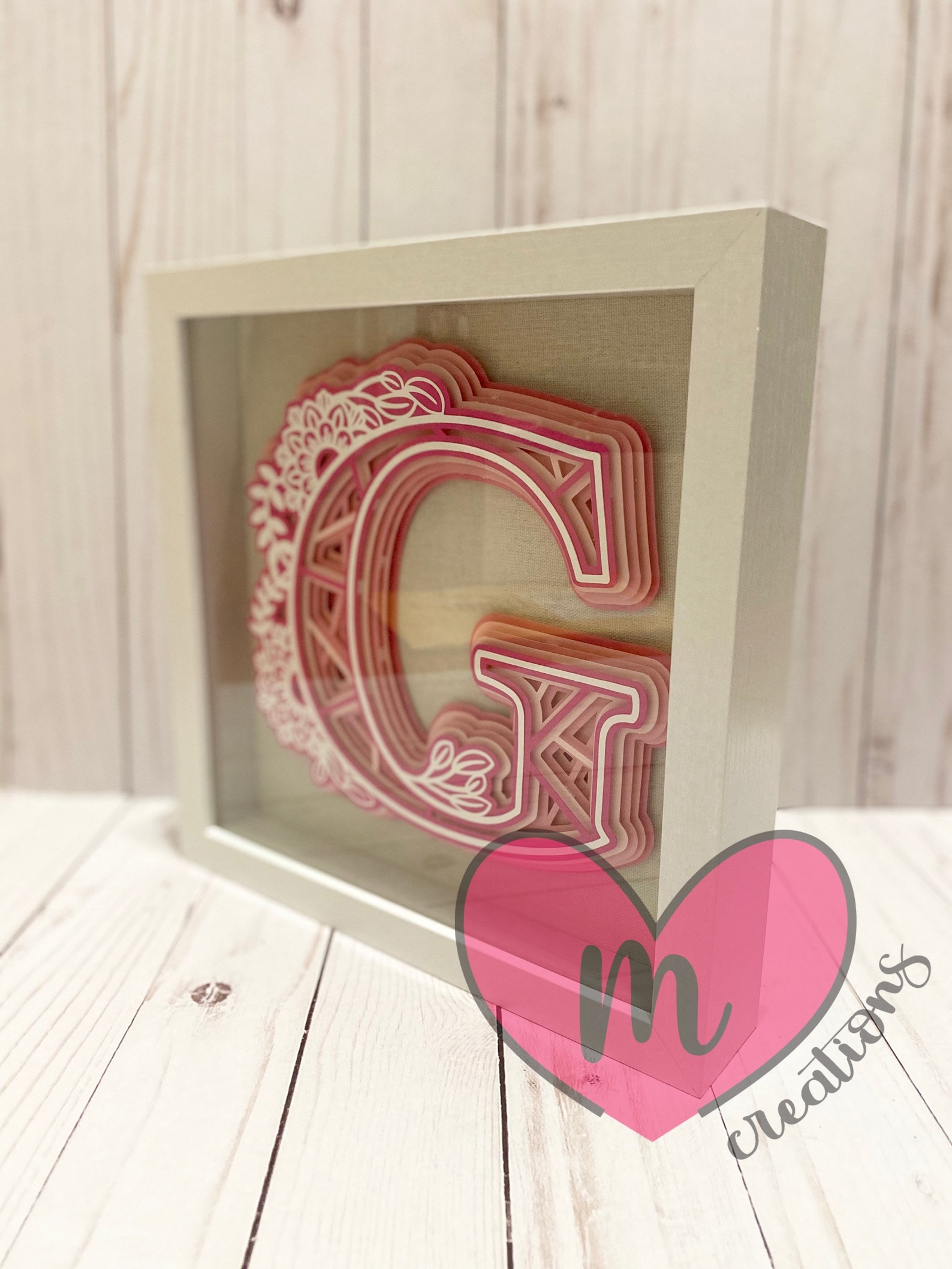 3D Letter Shadowbox - Etsy