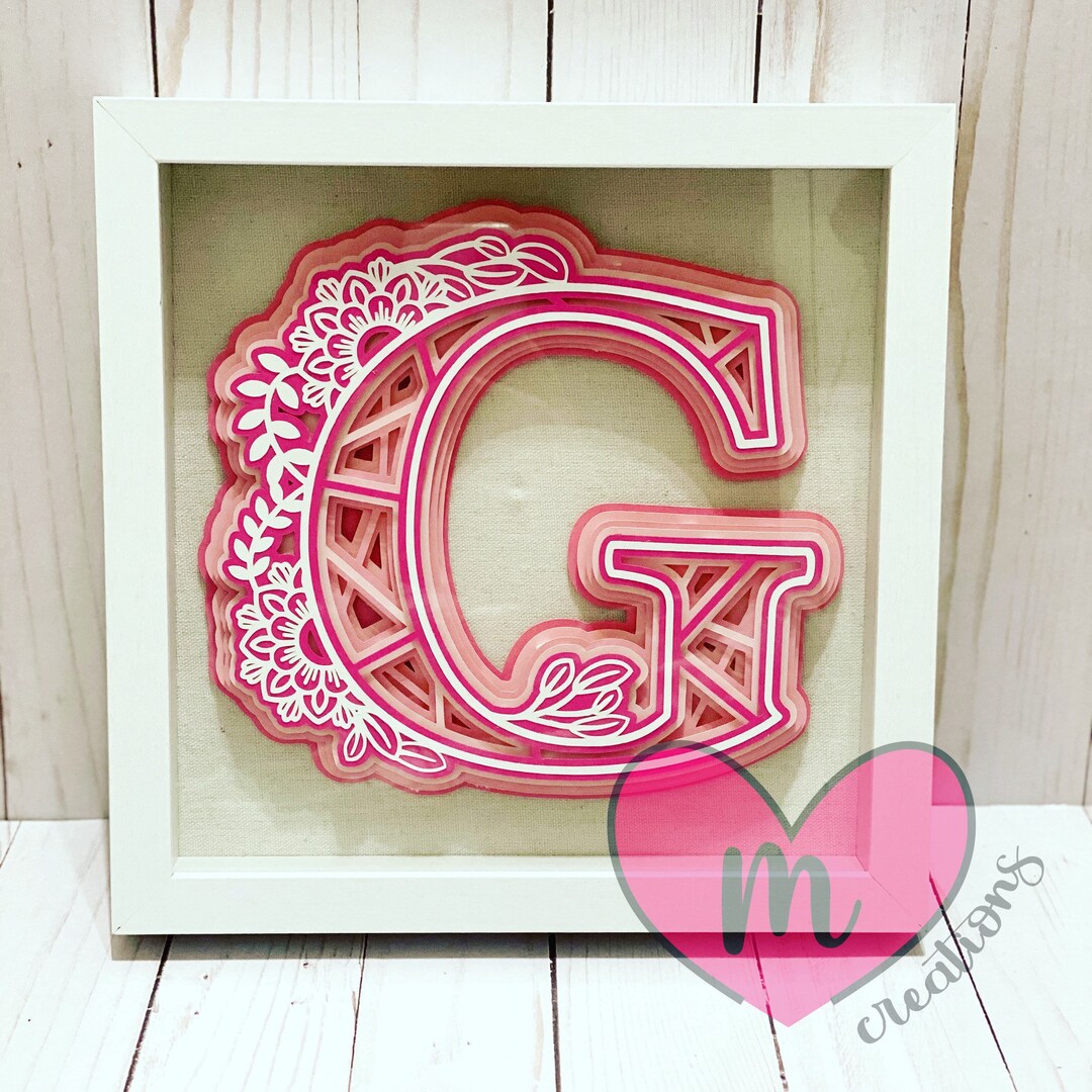 3D Letter Shadowbox - Etsy