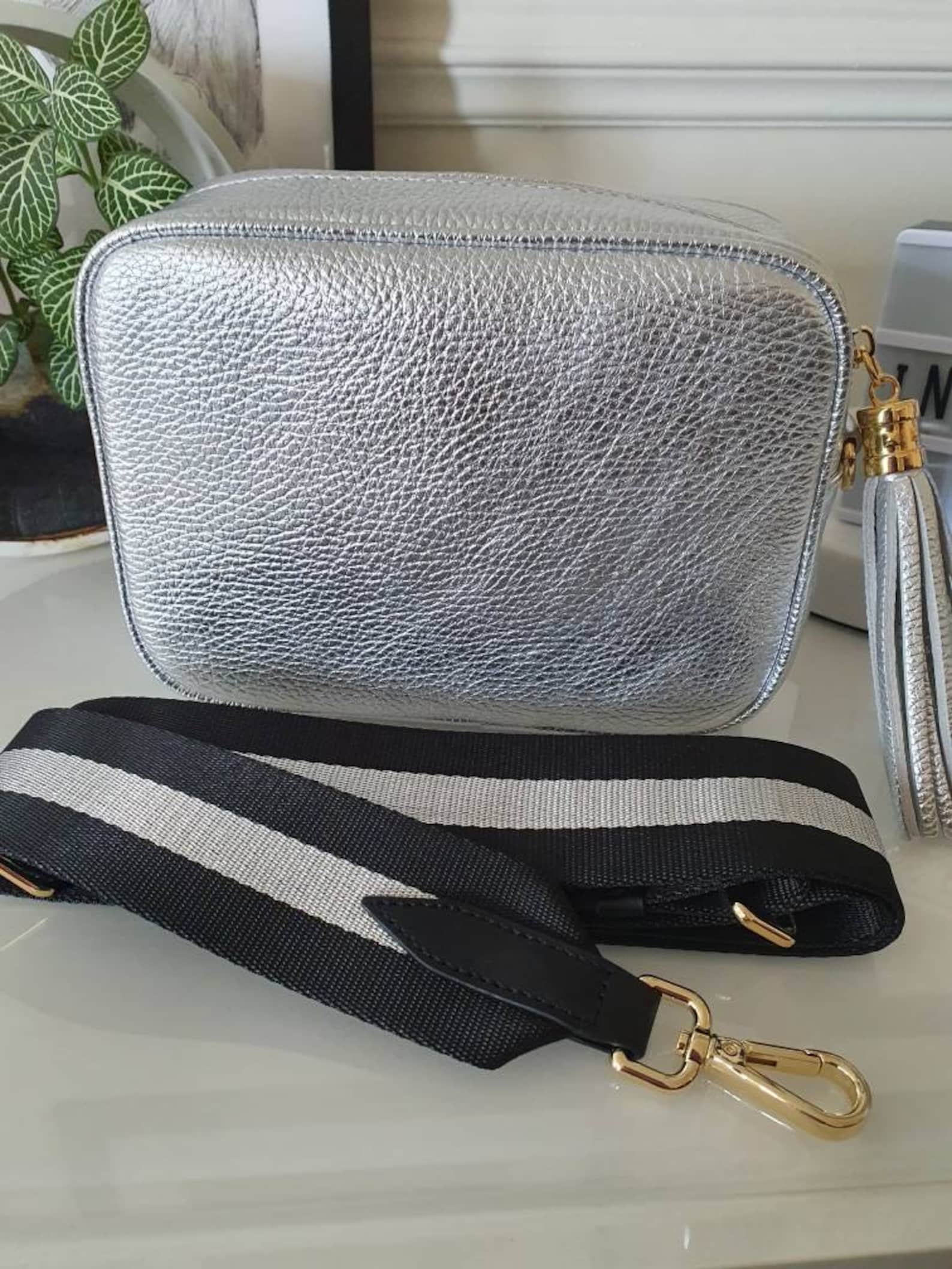 Silver Side Tassel Leather Camera Bag Crossbody Bag Handbag | Etsy
